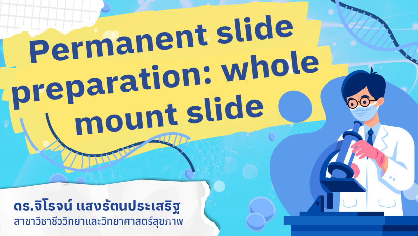 Permanent slide preparation: whole mount slide - MWIT Media